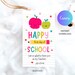 Back to School Play Dough Card Template, Printable Won-doh-ful School ...