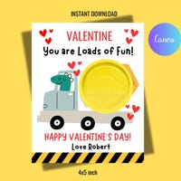 Play Dough Valentine's Day Card Template, Printable A-doh-rable Playdoh ...