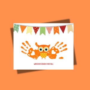 Fall Handprint Art: Kids Thanksgiving Activity Prints (PDF) - Etsy
