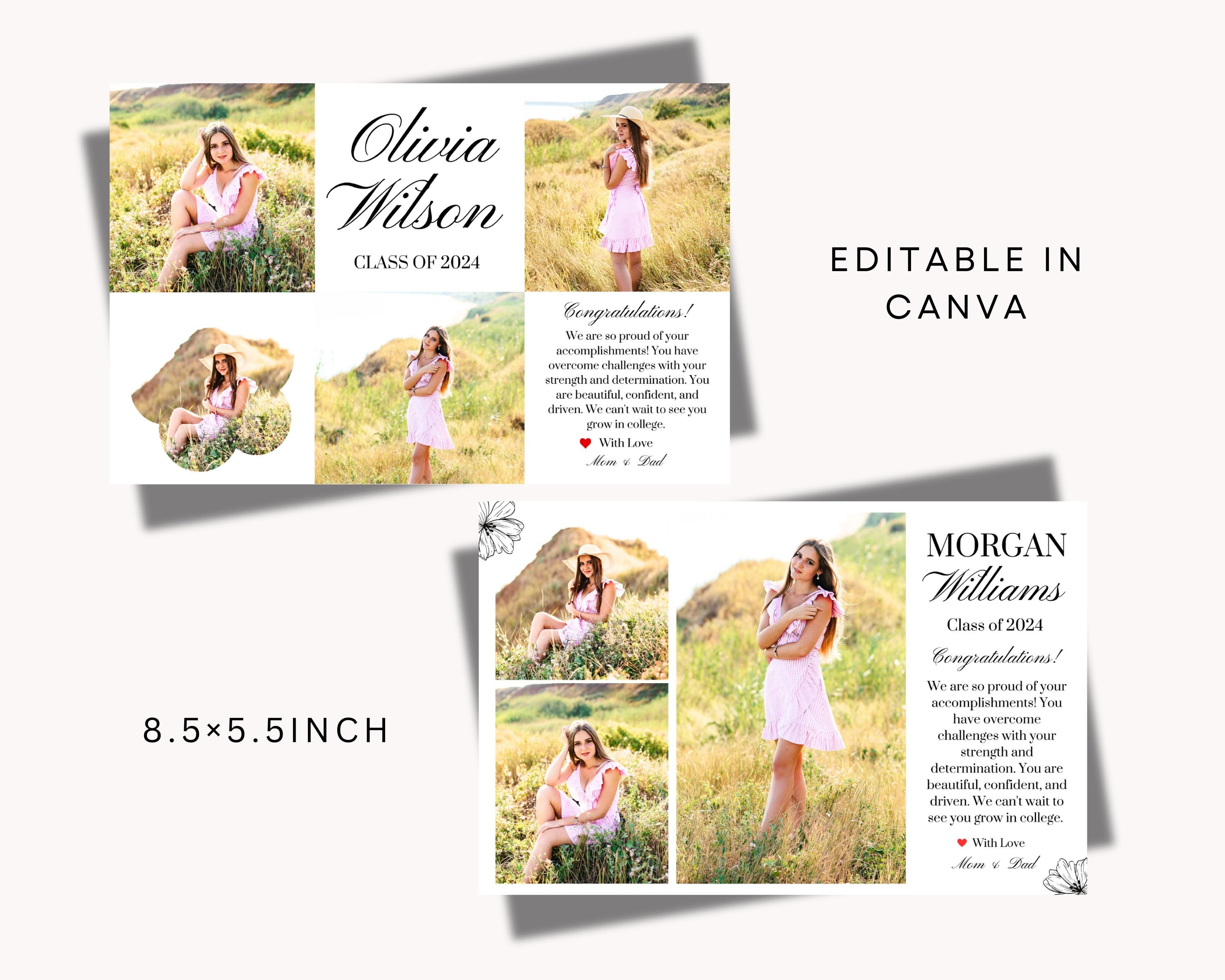 Half Page High School Senior Yearbook Ad, Senior Graduation Tribute ...