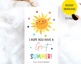 Editable Last Day of School Tag End of Year Teacher Gift Tags Great ...