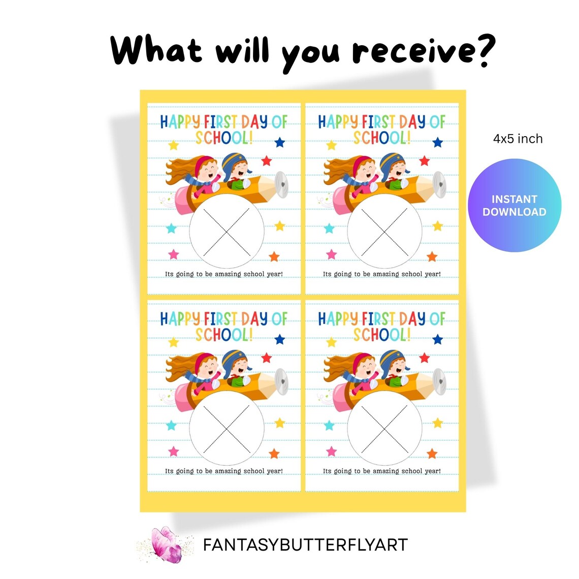 Back to School Play Dough Card Template, Printable Won-doh-ful School ...