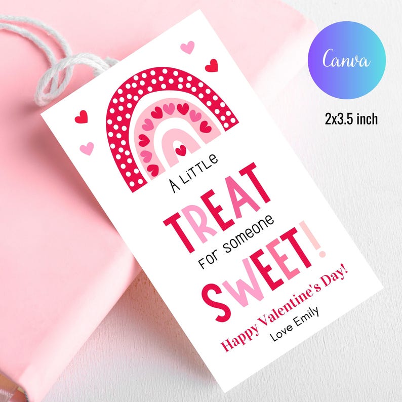 Editable Valentine Gift Tags, Printable Kids Valentine Tags, Classroom ...