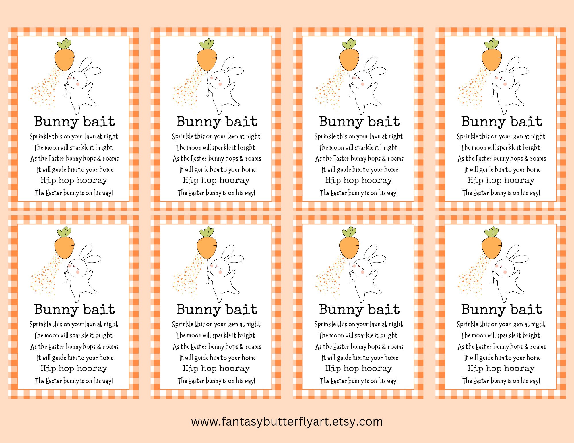 Bunny Bait Printable Easter Tag Kid Easter Activity Keepsake Basket ...