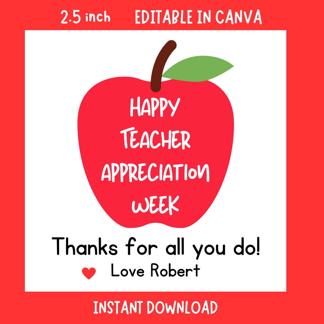 Printable Teacher Appreciation Gift Tag Chalkboard Thank You for Being ...