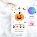 Printable Halloween Play Doh Tag, Non Candy Trick or Treat Favor Tag ...
