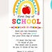 First Day of School Bracelet PRINTABLE Instant Download, Back to School ...