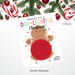 Christmas Gingerbread Play Doh Card Templateprintable Wishing You A Doh ...