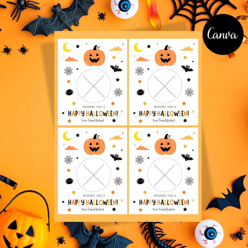 Halloween Play Doh Card Template, Printable Wishing You Doh Best ...