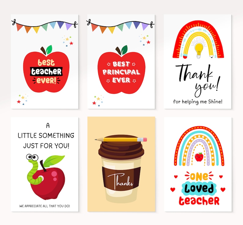 Teacher Appreciation Card Printable, Teacher Thank You Card, End of ...