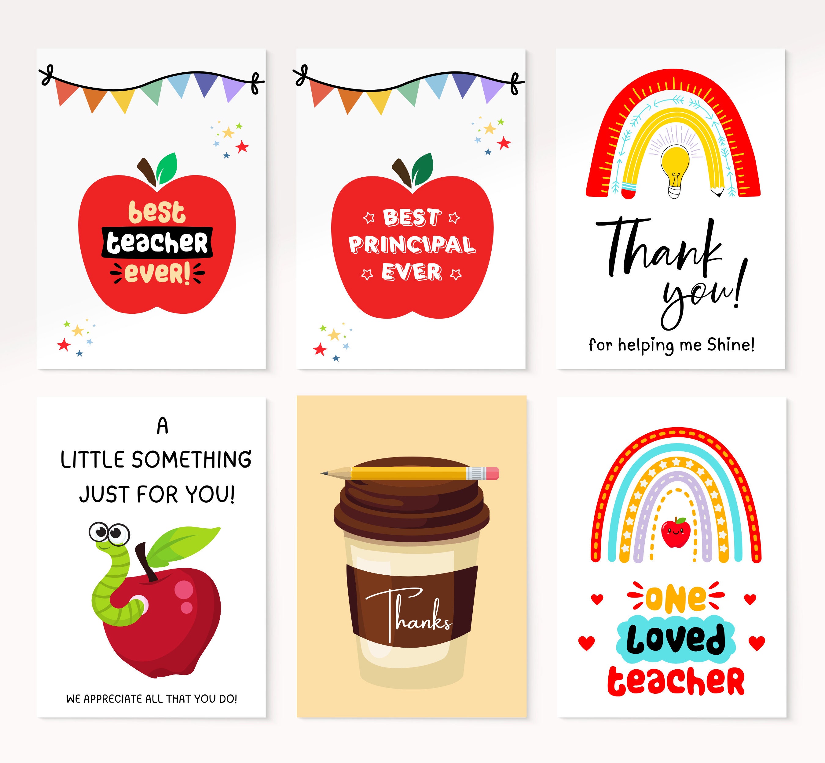 Teacher Appreciation Card Printable, Teacher Thank You Card, End of ...