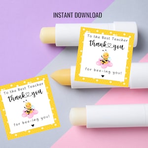 Teacher Gift Tag Bulk Printable Thank You Teacher Year End Gift Teacher ...