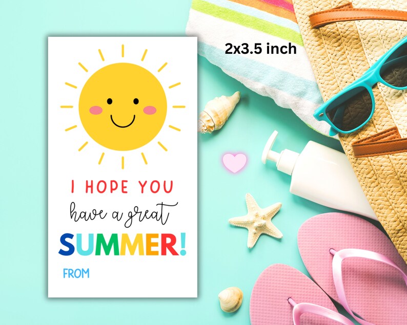 Editable Last Day of School Tag End of Year Friends Gift Tags Great ...