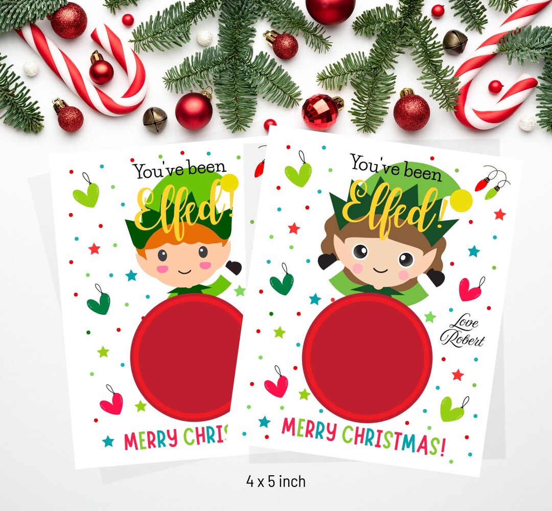 Christmas Elf Play Doh Card Template, Printable Wishing You Doh ...