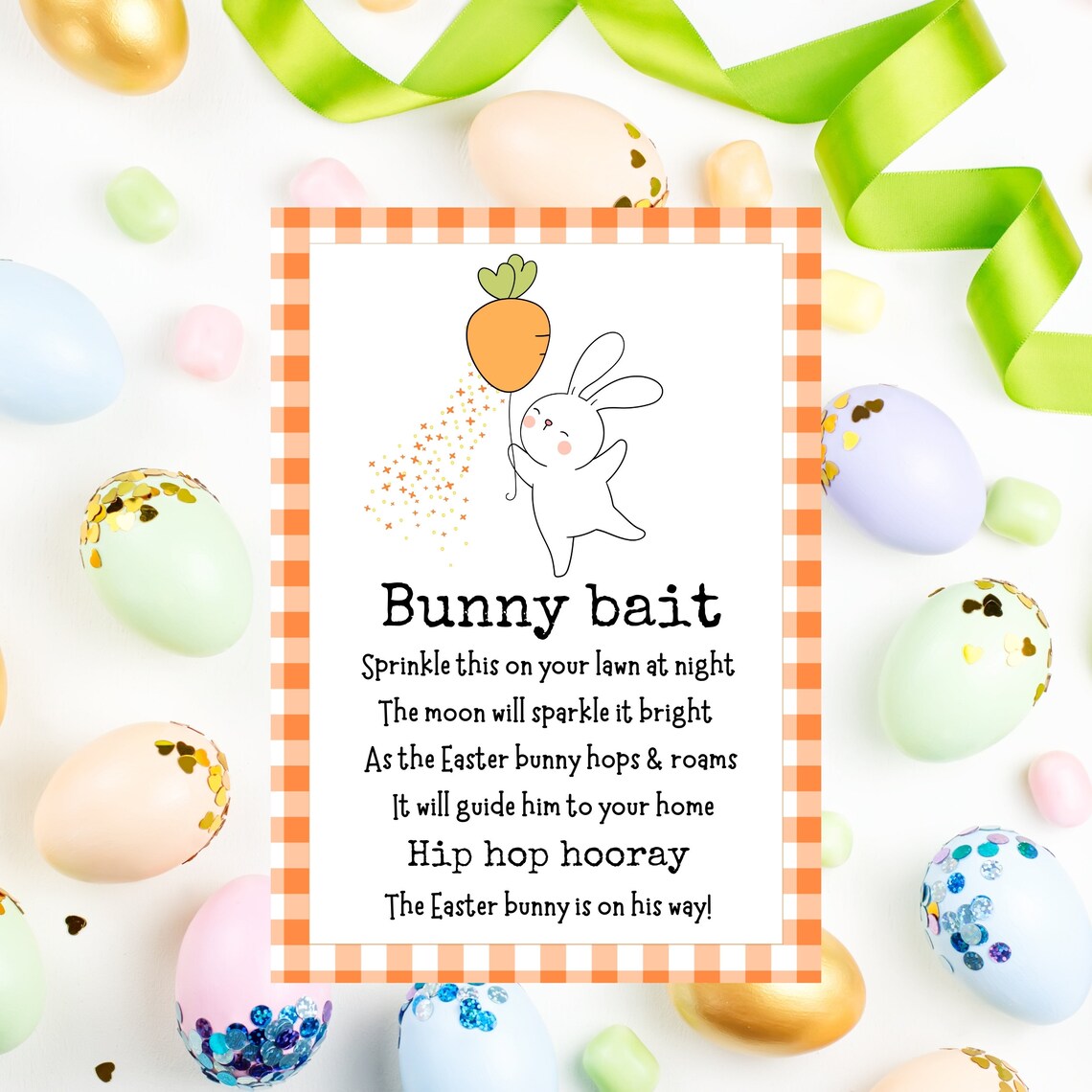 Bunny Bait Printable Easter Tag Kid Easter Activity Keepsake Basket ...