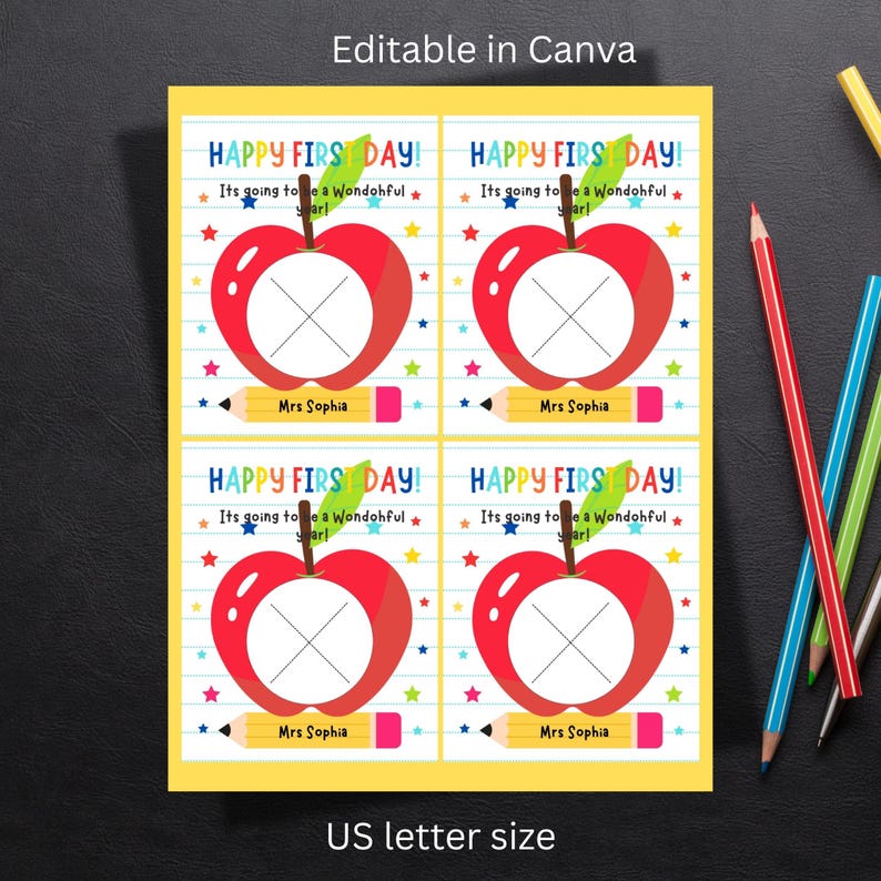 Back to School Play Doh Cards First Stay of School Gift Back to School ...