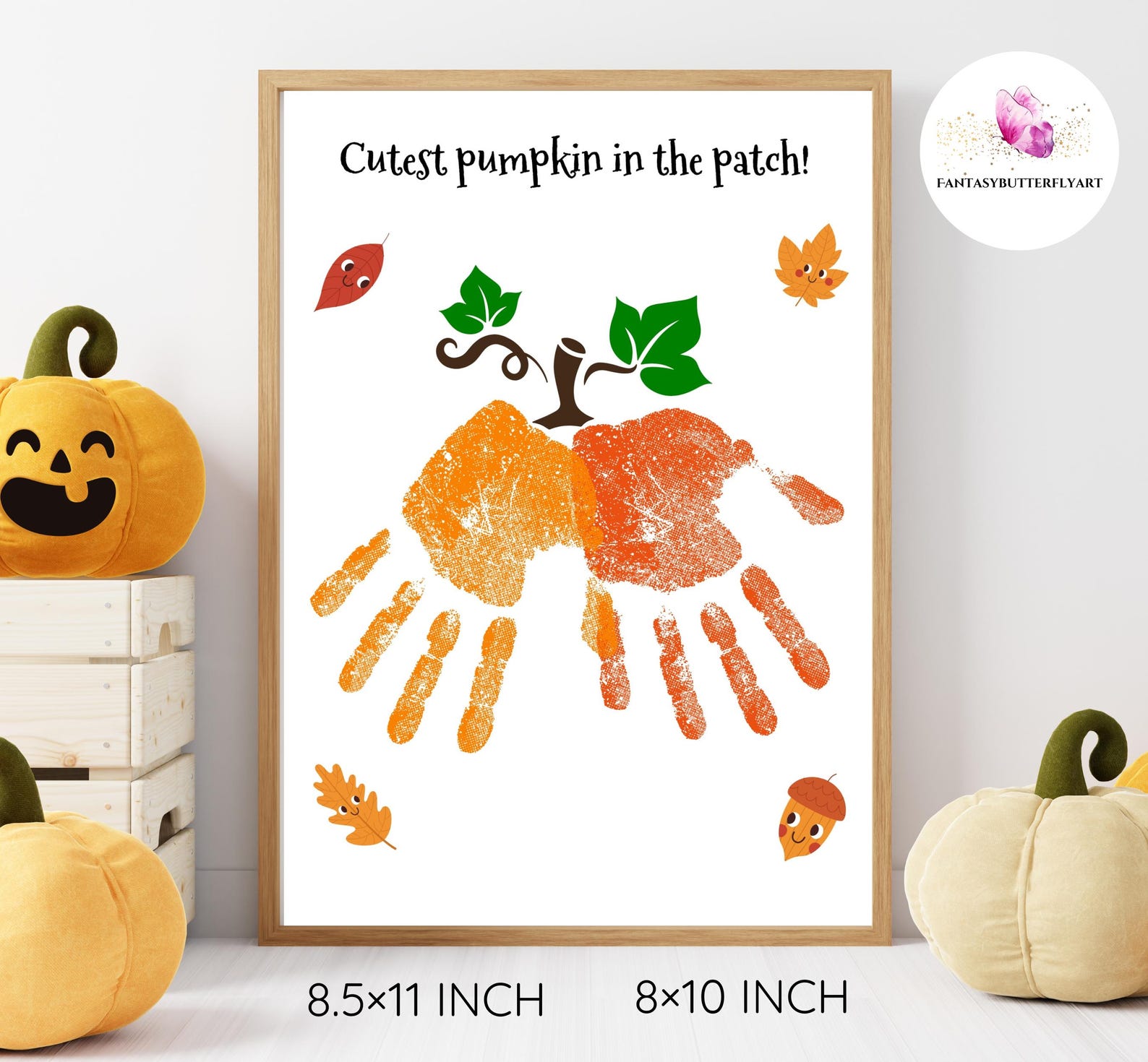 PRINTABLE Halloween Handprint Art, Boo Handprint Fall Art Craft ...