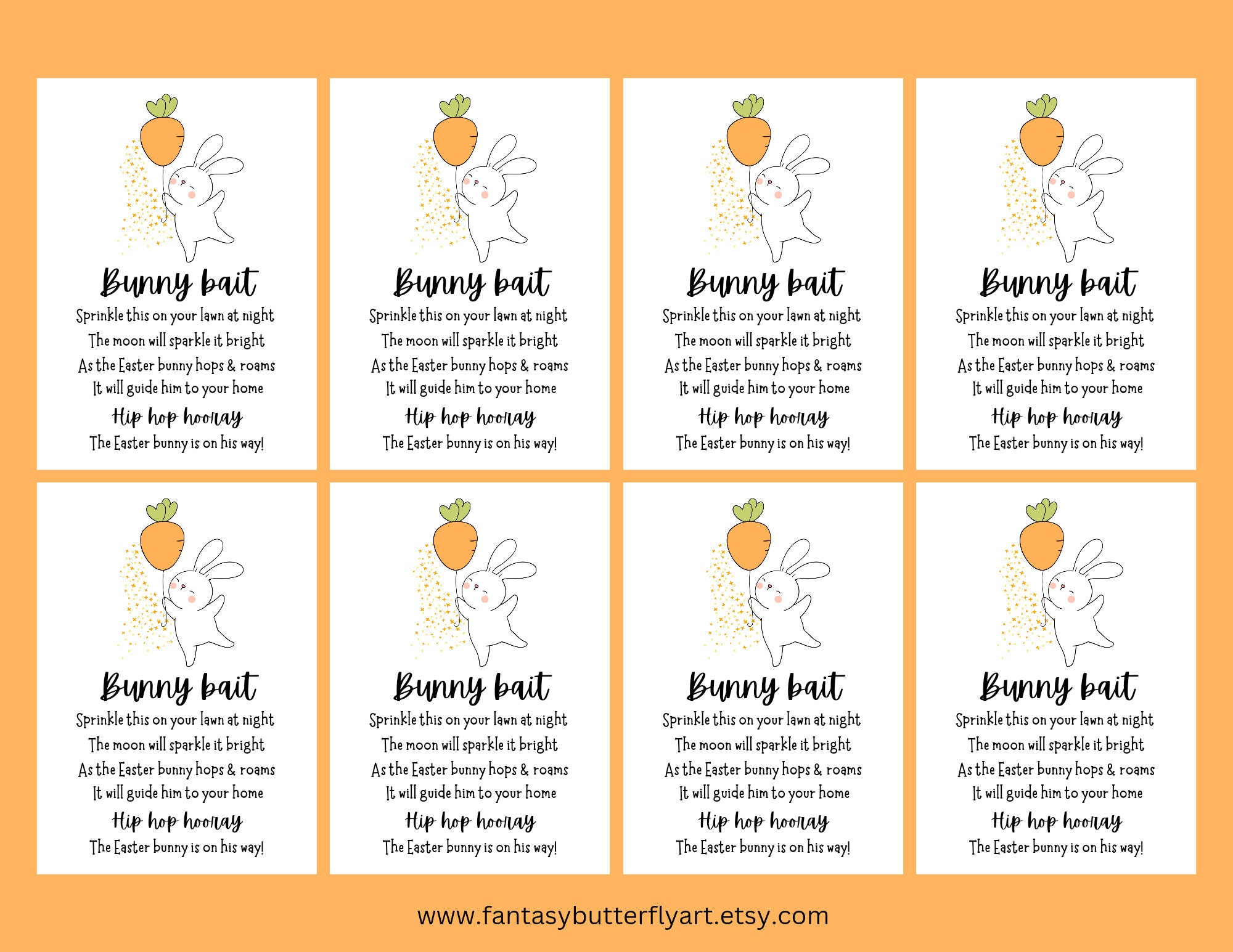 Bunny Bait Printable Easter Tag Kid Easter Activity Keepsake Basket ...