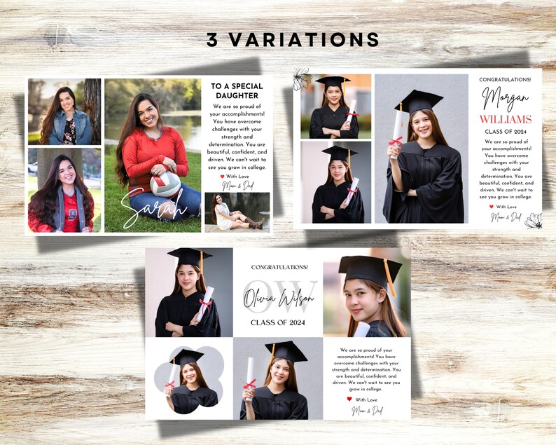 Half Page High School Senior Yearbook Ad, Senior Graduation Tribute ...