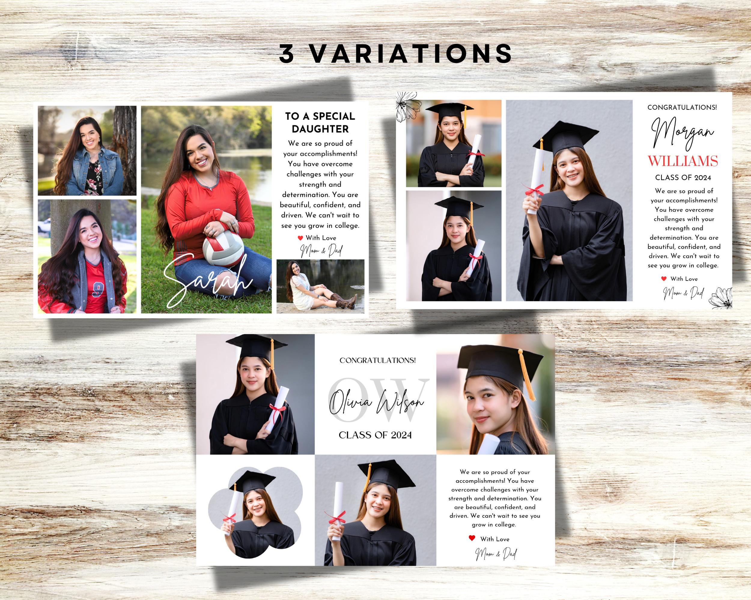 Half Page High School Senior Yearbook Ad, Senior Graduation Tribute ...