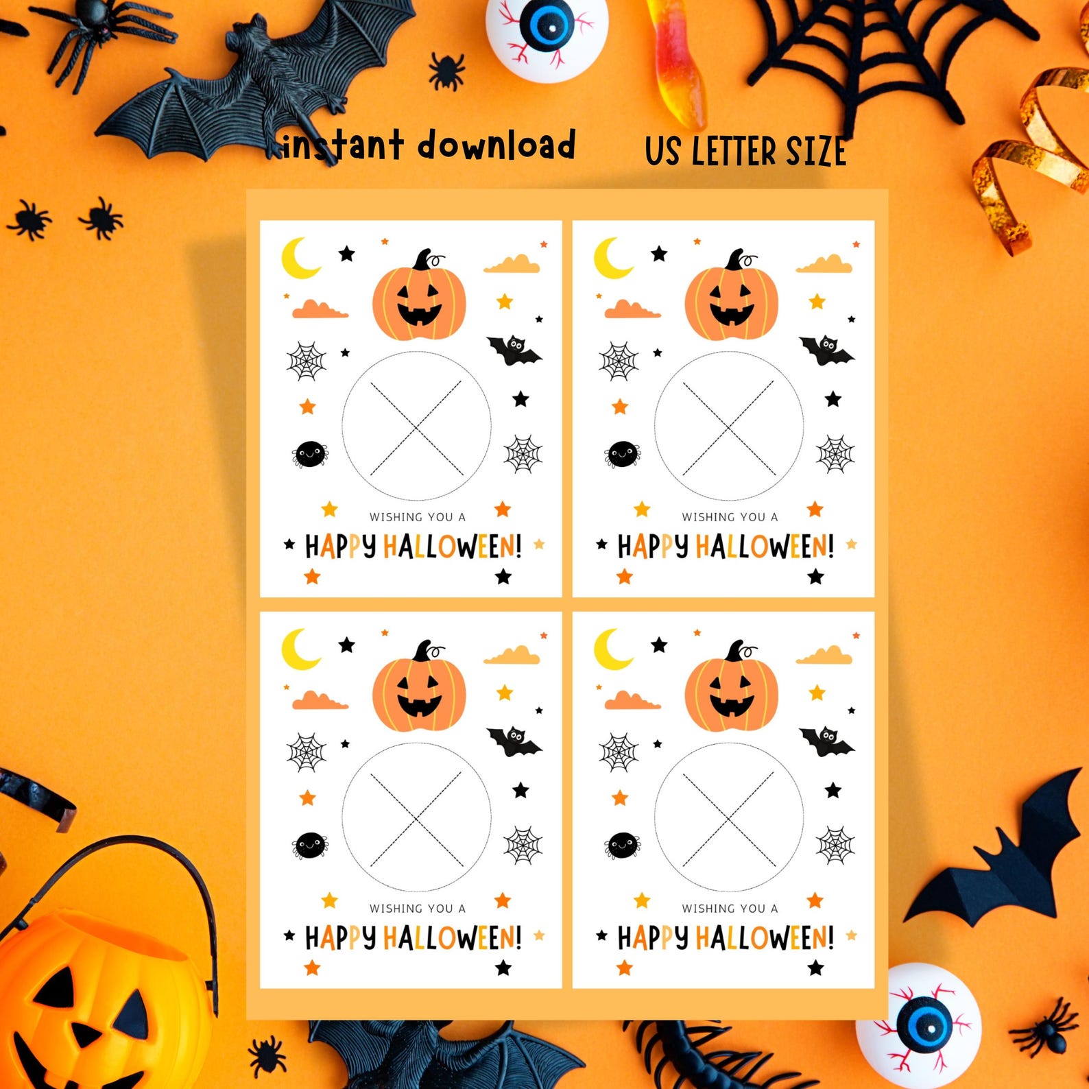Halloween Play Doh Card Template, Printable Wishing You Doh Best ...