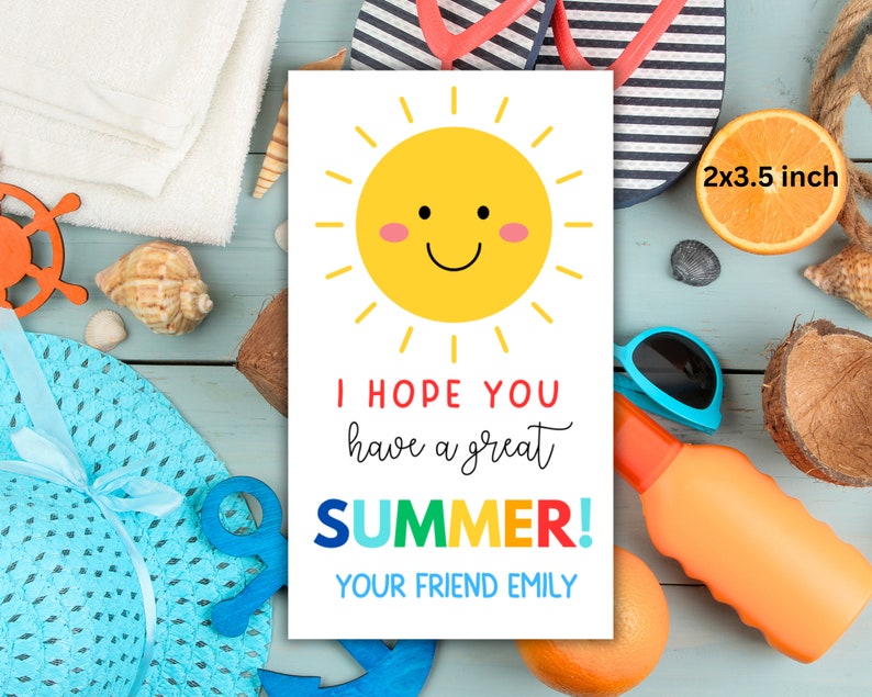 Editable Last Day of School Tag End of Year Friends Gift Tags Great ...