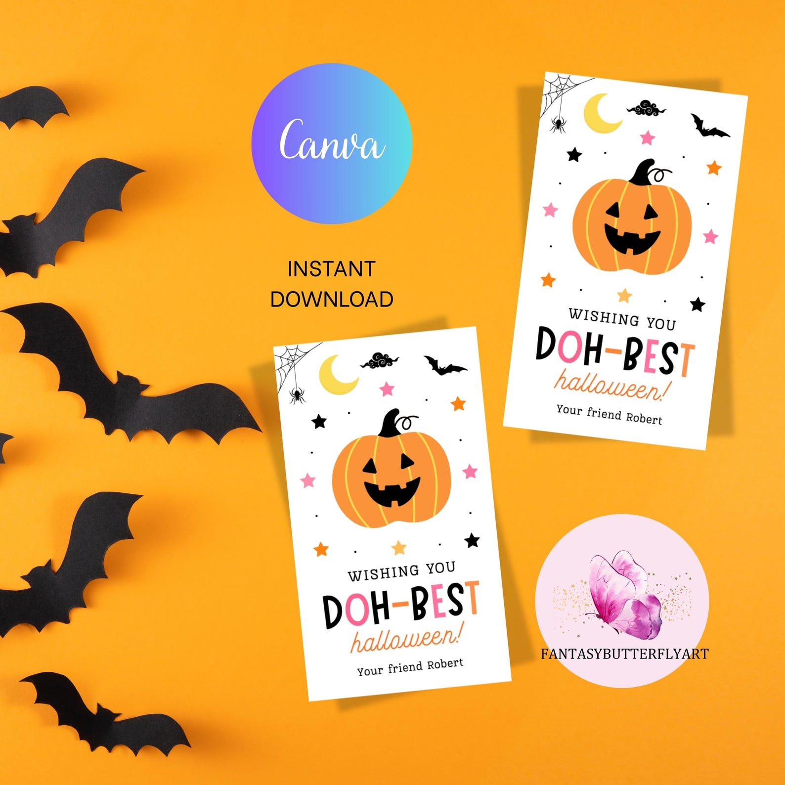 Printable Halloween Play Doh Tag, Non Candy Trick or Treat Favor Tag ...