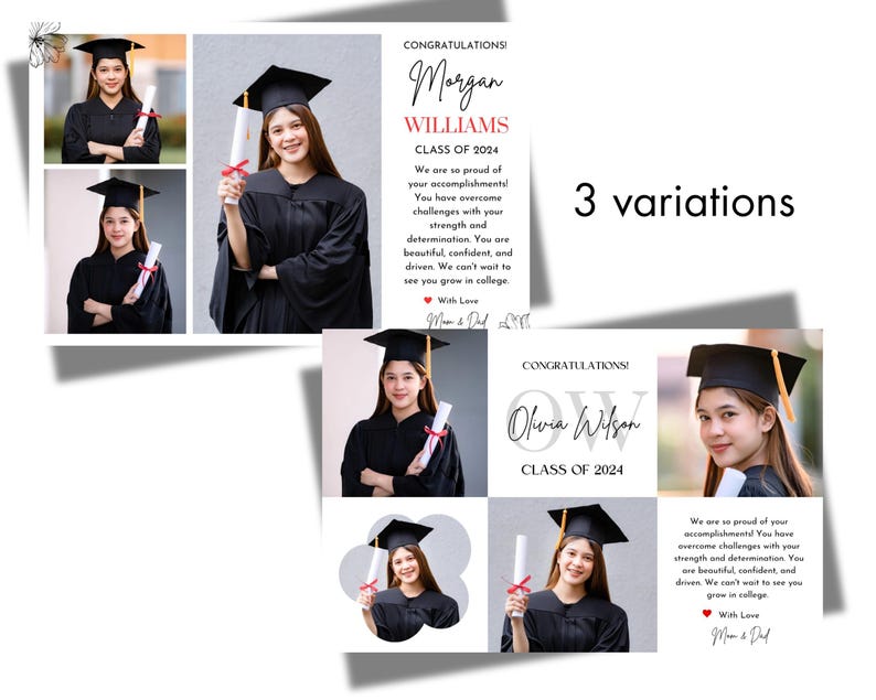 Half Page High School Senior Yearbook Ad, Senior Graduation Tribute ...