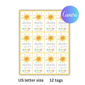 Editable Last Day of School Tag End of Year Friends Gift Tags Great ...