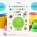 Back to School Play Dough Card Template, Printable Won-doh-ful School ...