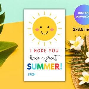 Editable Last Day of School Tag End of Year Friends Gift Tags Great ...