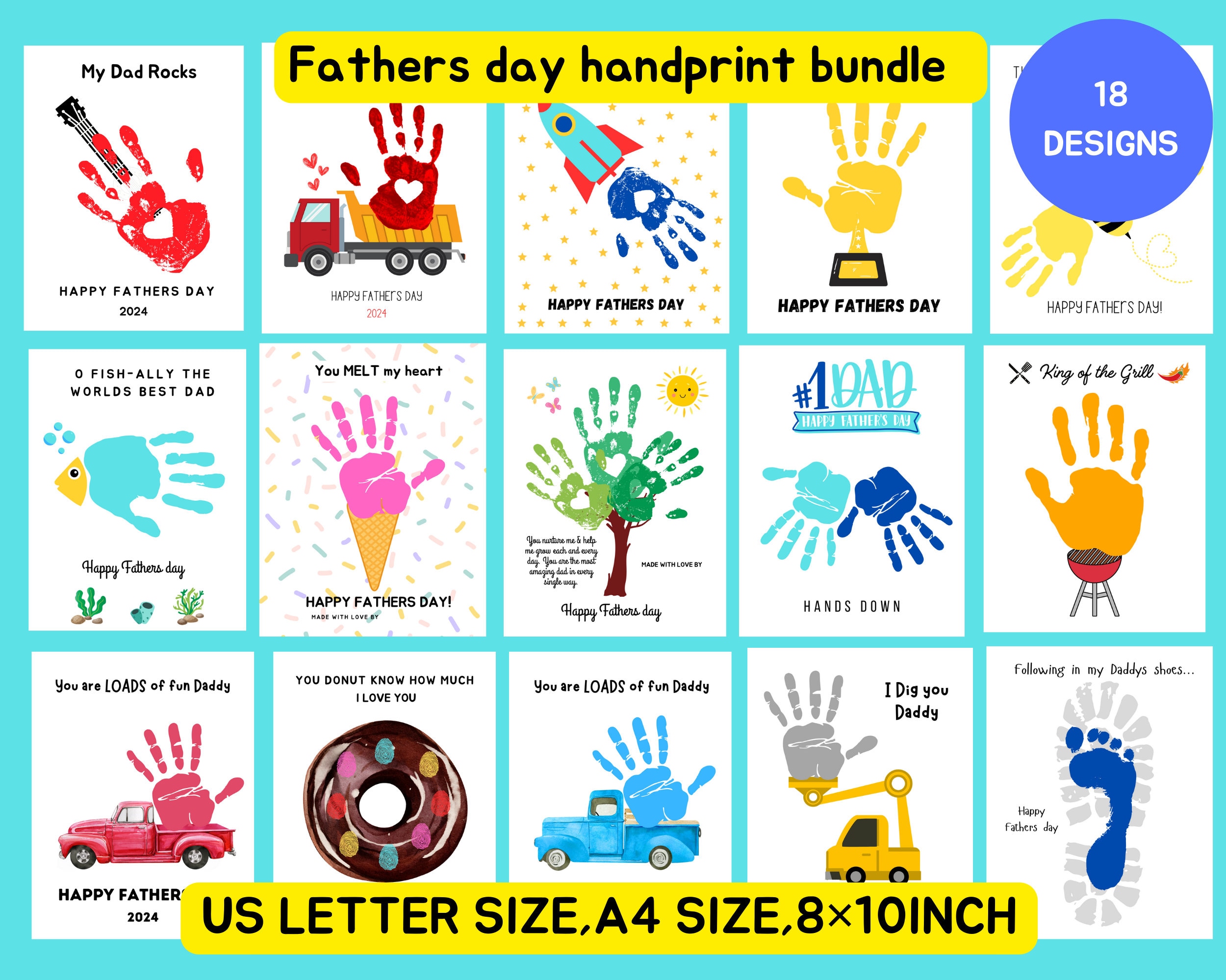 Fathers Day Handprint Craft Fathers Day Craft Fathers Day Art Fathers ...