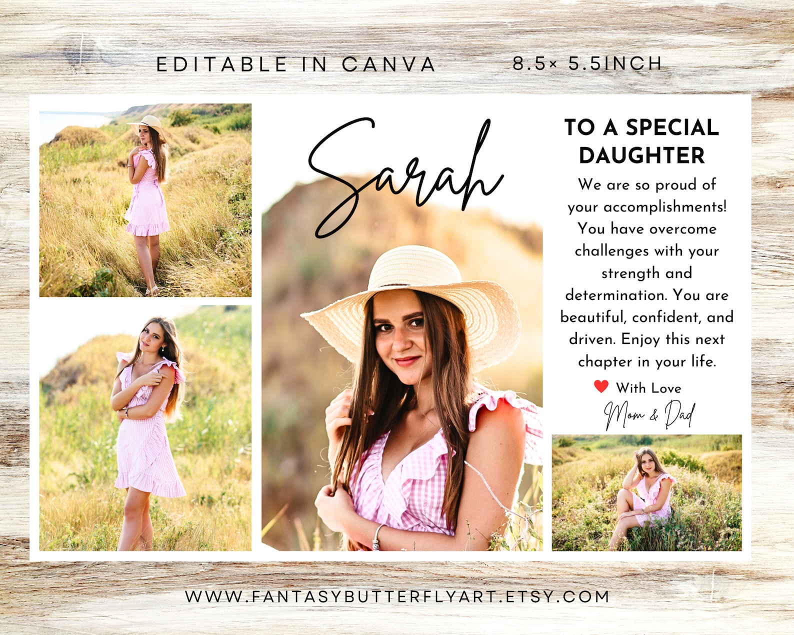 Half Page High School Senior Yearbook Ad, Senior Graduation Tribute ...