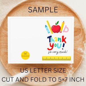 Teacher Appreciation Card Printable, Teacher Thank You Card, End of ...