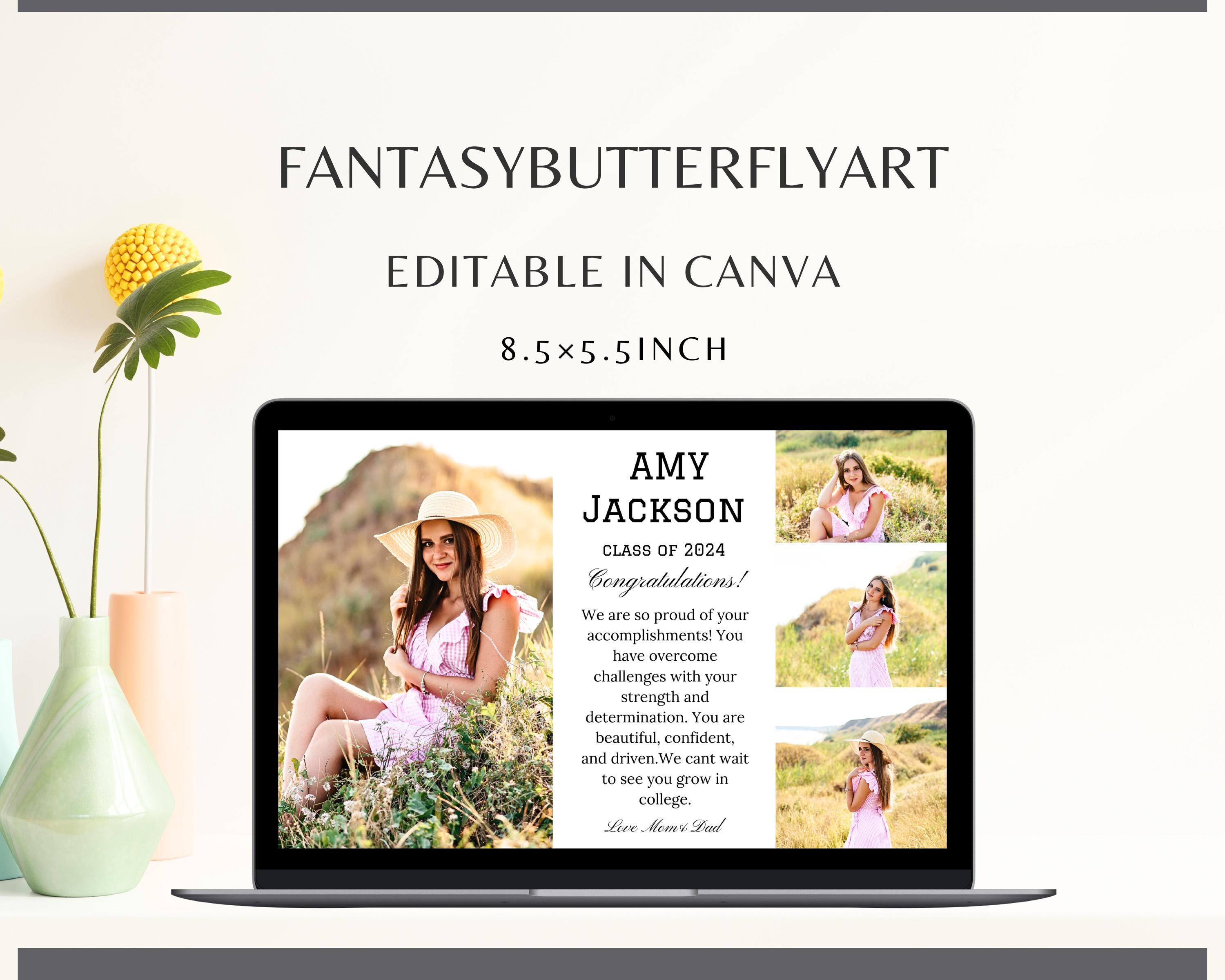 Half Page High School Senior Yearbook Ad, Senior Graduation Tribute ...