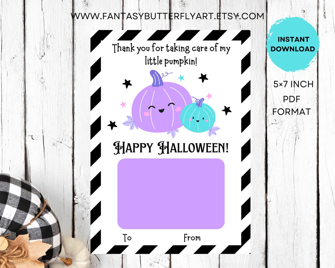 Printable Halloween Coffee Gift Card Holders Printable Gift - Etsy
