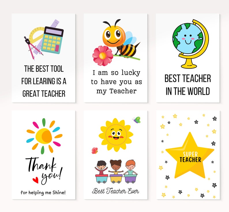Teacher Appreciation Card Printable, Teacher Thank You Card, End of ...