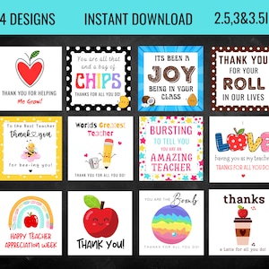 Teacher Appreciation Card Printable, Teacher Thank You Card, End of ...