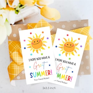 Editable Last Day of School Tag End of Year Friends Gift Tags Great ...
