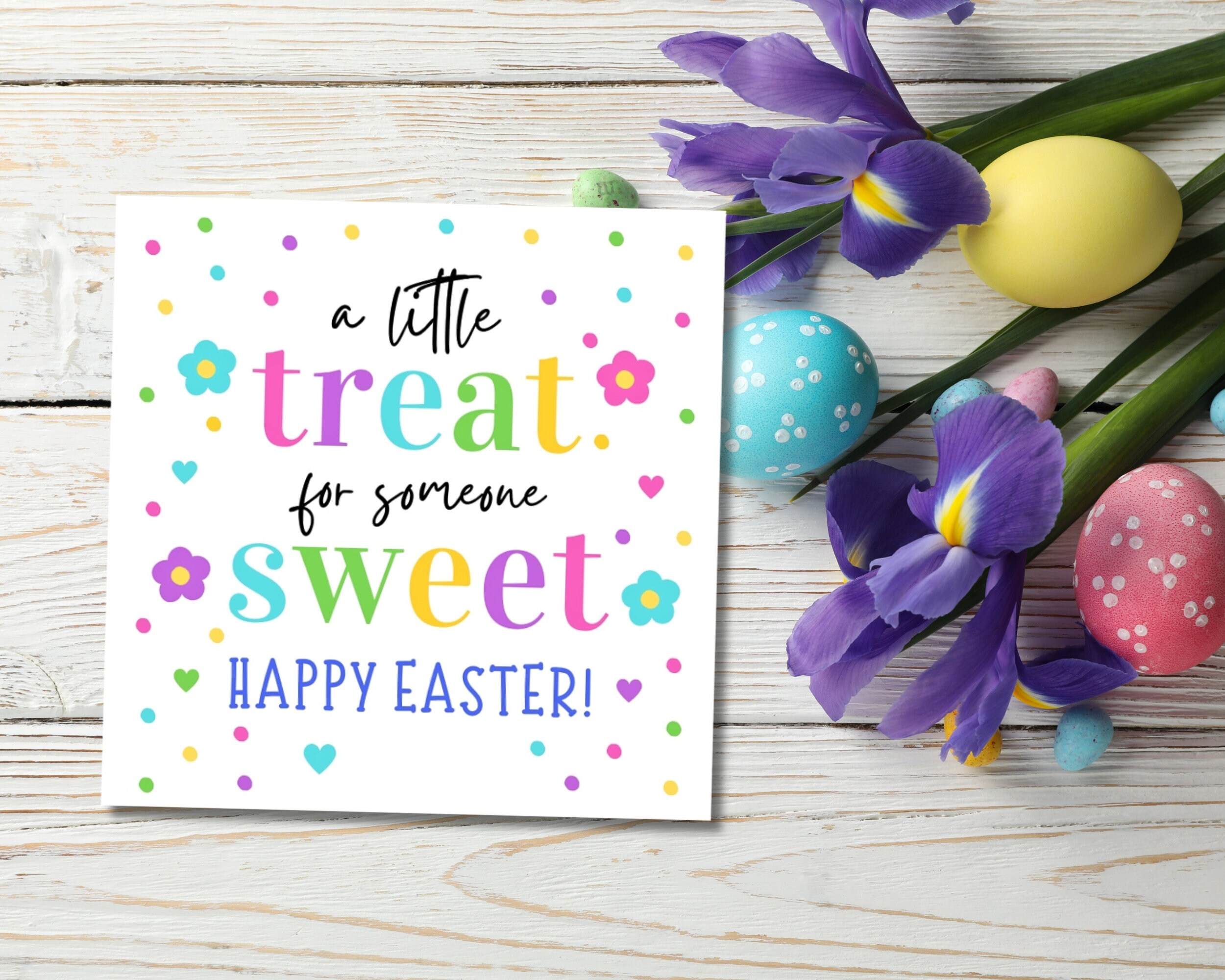 Little Treat for Someone Sweet Gift Tag Template Printable Pastel ...