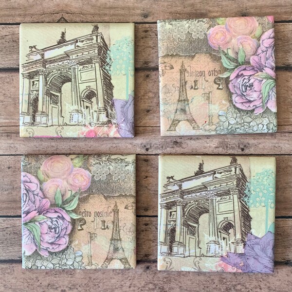 Decoupage Coasters - Etsy