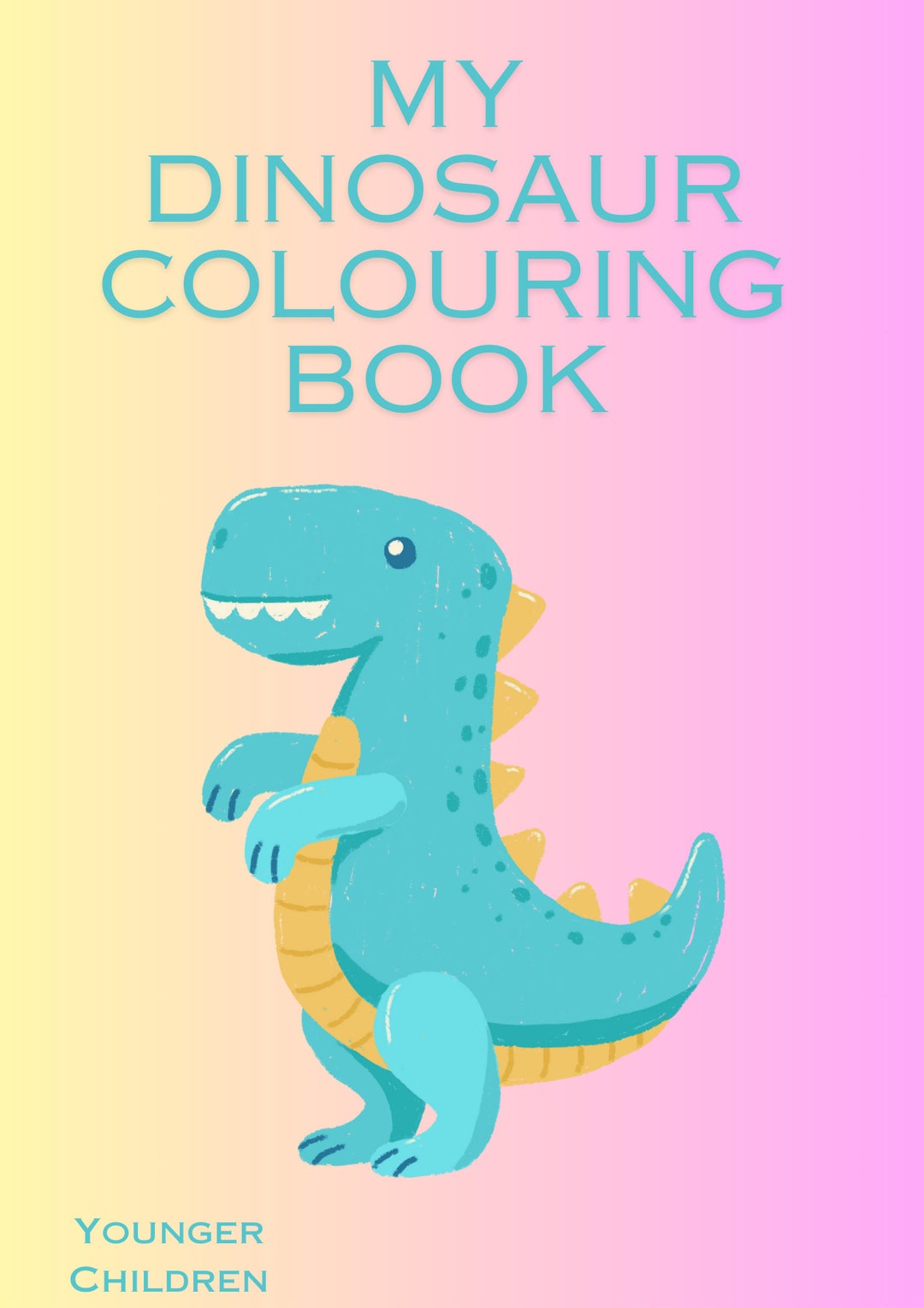 Dinosaur Colouring Coloring Book for Younger Children/kids Digital ...