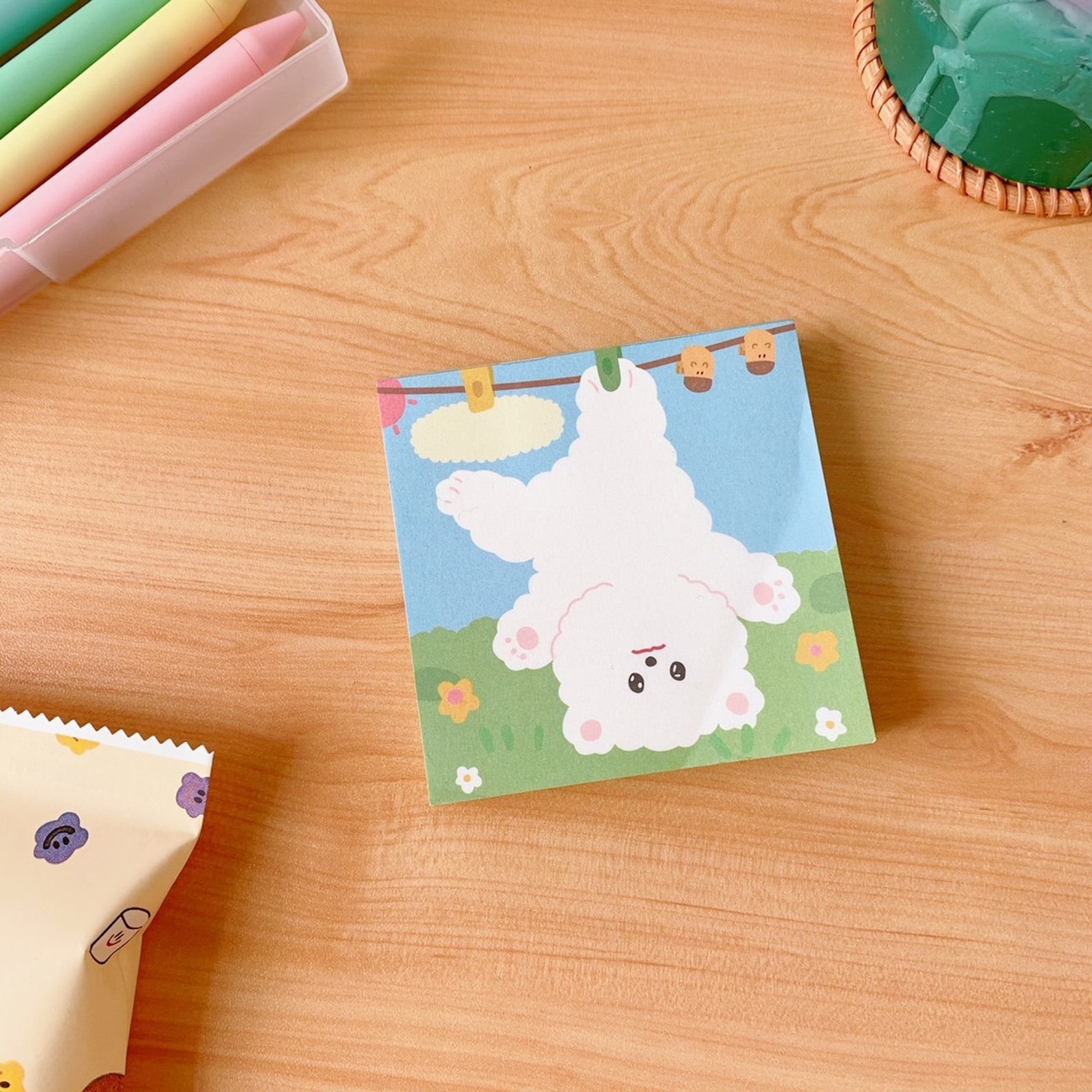Cute Pad Cartoon Memo Pad Non-sticky Notes Pad Writing Pads Cute Bears ...