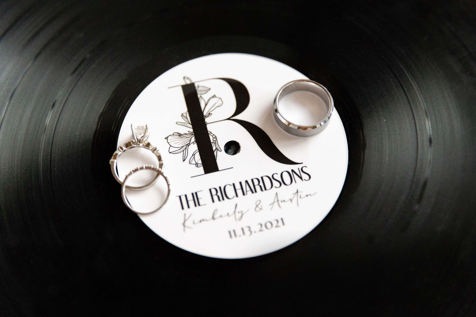 Wedding Record Table Numbers Custom Photo Vinyl Record | Etsy