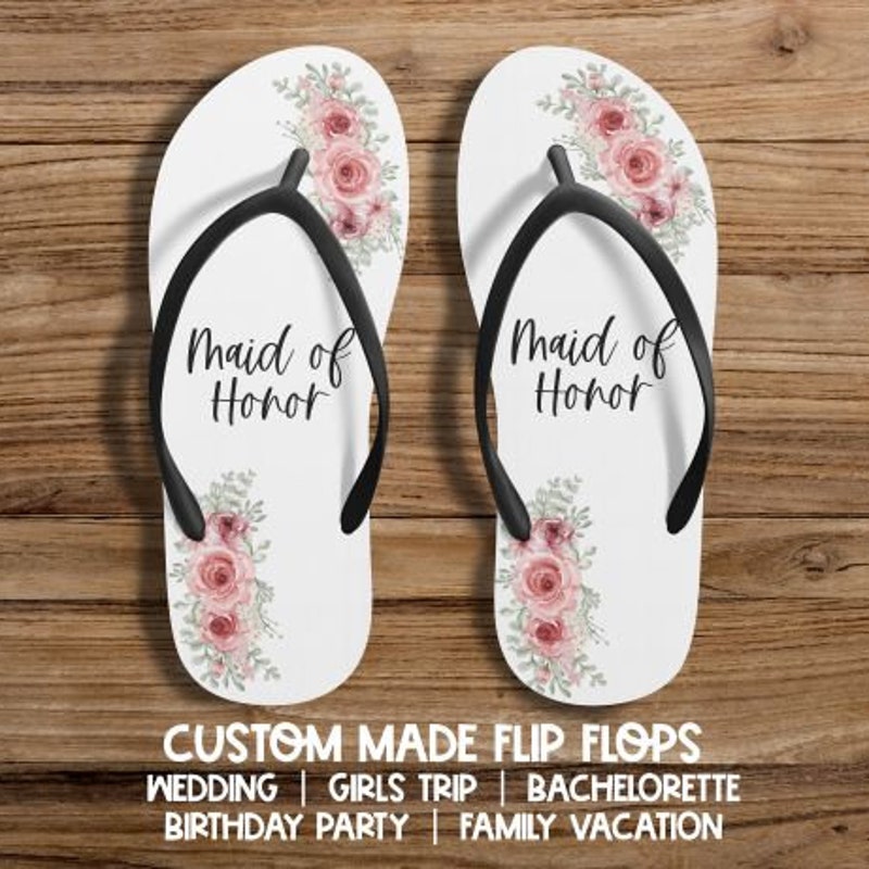Bride Flip Flops - Etsy