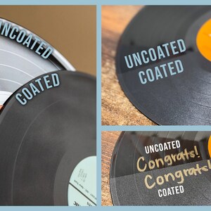 Wedding Record Table Numbers | Custom Photo Vinyl Record Sticker for ...