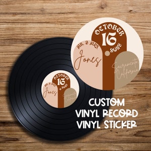 Wedding Arches | Wedding Vinyl Record Sticker for Guest Book ...