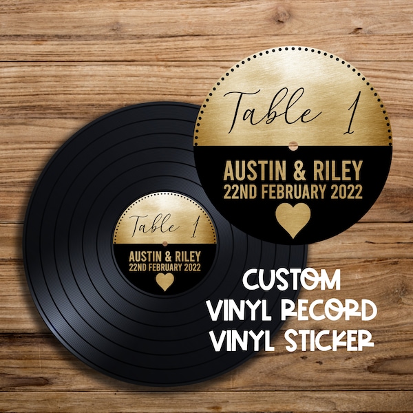 Record Seating Chart Sticker - Etsy