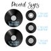 Wedding Record Table Numbers Custom Photo Vinyl Record Sticker for ...