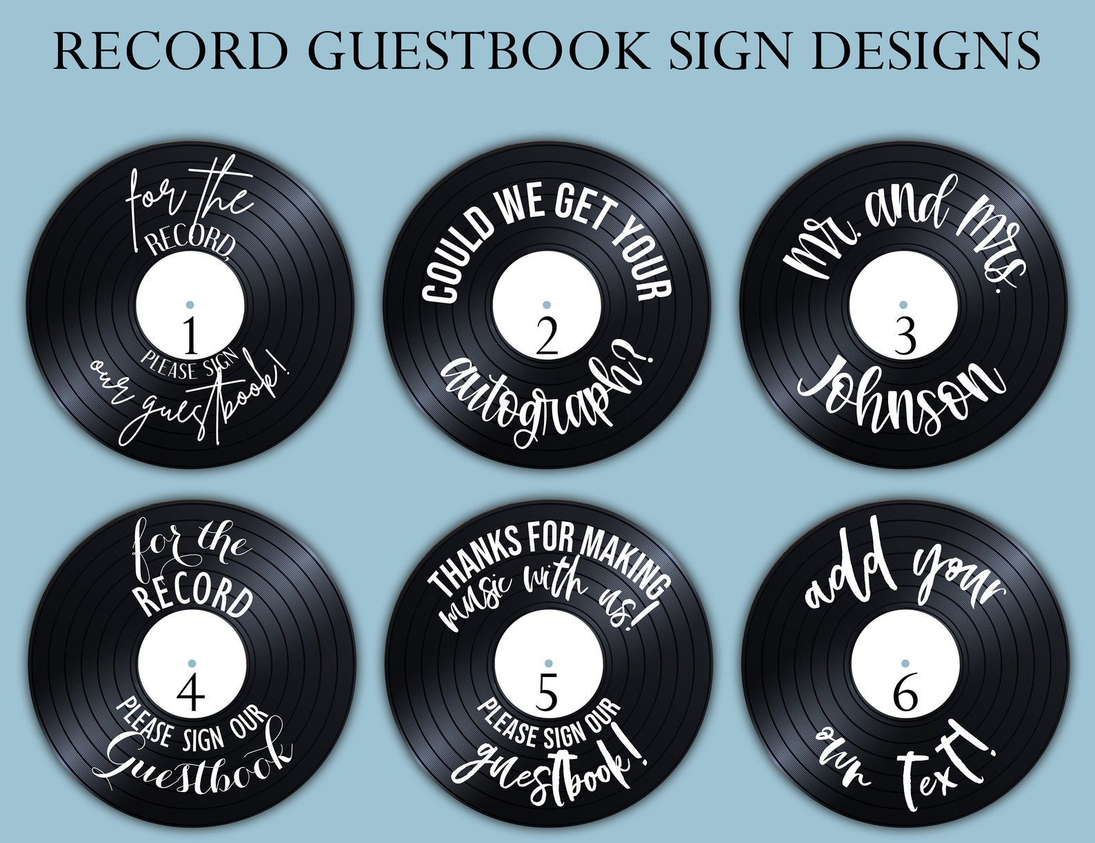 For the Record, Please Sign Our Guestbook Record Guestbook Sign Sign ...